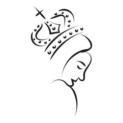 Christian line art design for print Royalty Free Vector