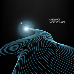 3d digital landscape made triangle mesh Royalty Free Vector