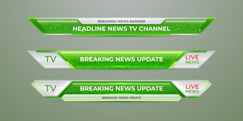 News graphic banners Royalty Free Vector Image