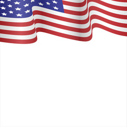 American flag corner Royalty Free Vector Image