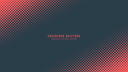 Rhombus checkers halftone pattern semi circle Vector Image