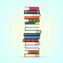 Book stacks Royalty Free Vector Image - VectorStock