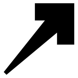 Right corner dotted arrow Royalty Free Vector Image