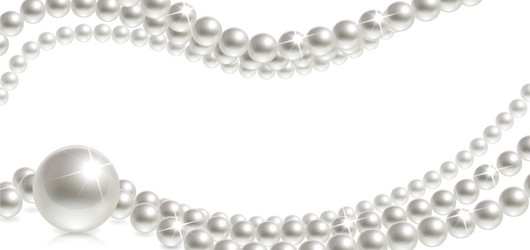 Banner template with shiny pearl texture Vector Image