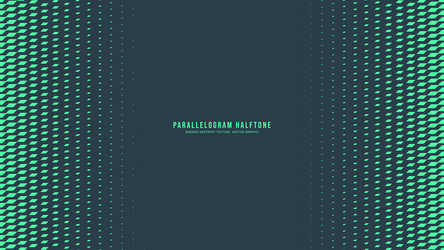 Parallelogram halftone dynamic smooth curve Vector Image