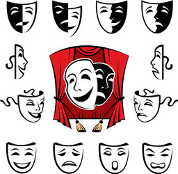 Drama Mask Vector Images (over 11,000)