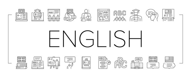 Preposition english language icons set Royalty Free Vector Preposition english language icons set Royalty Free Vector
