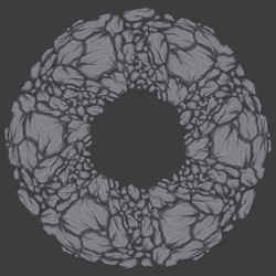 Broken stones cartoon Royalty Free Vector Image