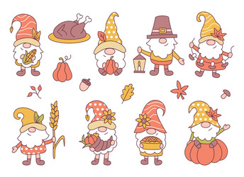 Thanksgiving Gnomes Vector Images (over 400)