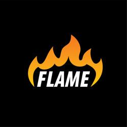 Fire fist flame hand logo icon Royalty Free Vector Image