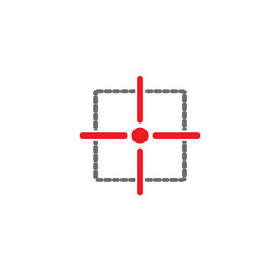 Aim related icon on background for graphic and web