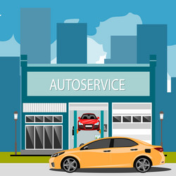 Auto service center Royalty Free Vector Image - VectorStock