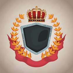 Medieval army emblem Royalty Free Vector Image