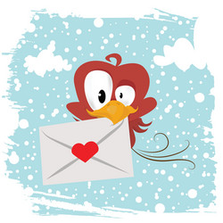 Postman bird Royalty Free Vector Image - VectorStock