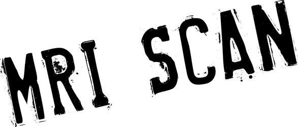 Mri scan rubber stamp Royalty Free Vector Image