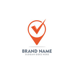 Pin star position logo Royalty Free Vector Image