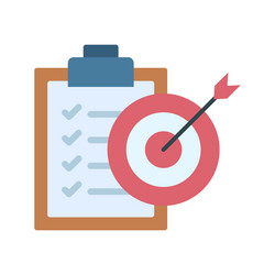 Goals management icon image suitable Royalty Free Vector