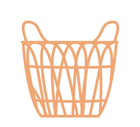 Farm basket icon flat style Royalty Free Vector Image
