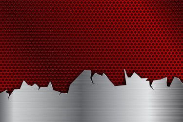 Red metal texture scratched shiny 3d surface Vector Image
