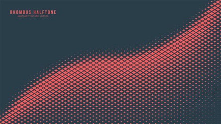 Rhombus checkers halftone pattern semi circle Vector Image