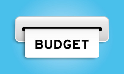 White coupon banner with word income from machine Vector Image