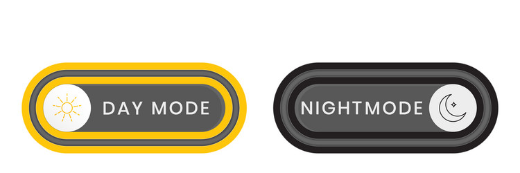 Dark mode icon or day concept switches Royalty Free Vector
