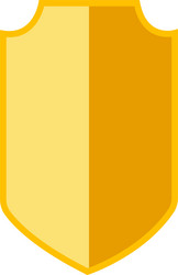 Shields yellow color icon security shield Vector Image