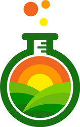 Fast science lab logo icon design Royalty Free Vector Image