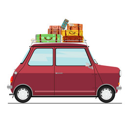 Small city car Royalty Free Vector Image - VectorStock