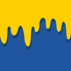 Colorful paint drip or dripping square Royalty Free Vector