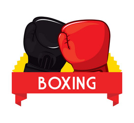 Boxing gloves on nail Royalty Free Vector Image