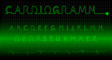 Cardiogram Alphabet Ecg Vector Images (41)