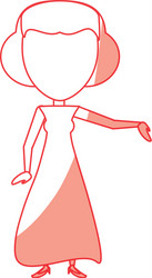 Retro woman cartoon Royalty Free Vector Image - VectorStock