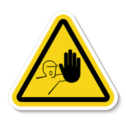 Do not enter before being allowed Royalty Free Vector Image
