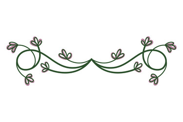 Green text divider page separators design line Vector Image