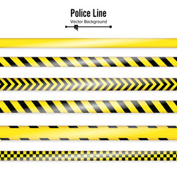 Police tape yellow taped barricade warning danger Vector Image