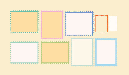 Postage Stamp Edge Border Vector Images (over 830)