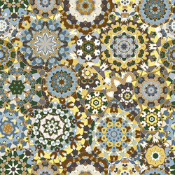 Full color mandala Royalty Free Vector Image - VectorStock