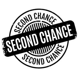 Second chance rubber stamp Royalty Free Vector Image
