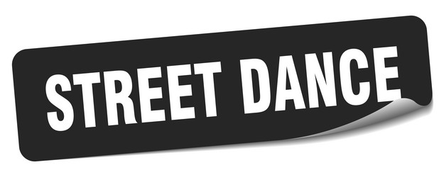 Street dance sticker street dance label Royalty Free Vector