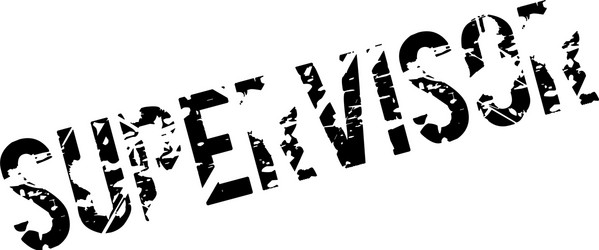 Supervisor rubber stamp Royalty Free Vector Image