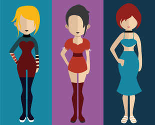 Female Avatar Full Body Vector Images (over 370)