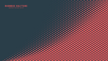 Rhombus checkers half tone pattern radial border Vector Image