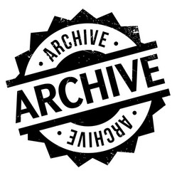 Archive rubber stamp Royalty Free Vector Image