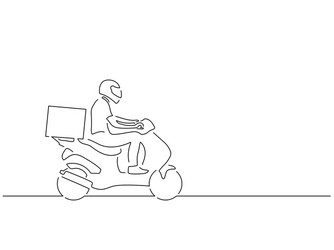 Dealer isolated line drawing Royalty Free Vector Image