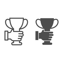Hand Holding Trophy Vector Images (over 2,000)