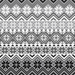 Nordic snowflake pattern Royalty Free Vector Image