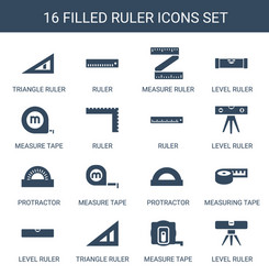 Ruler icons Royalty Free Vector Image - VectorStock