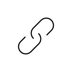 Link icon set hyperlink chain symbol Royalty Free Vector