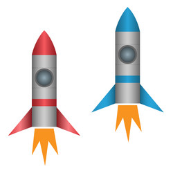 Colorful rockets Royalty Free Vector Image - VectorStock